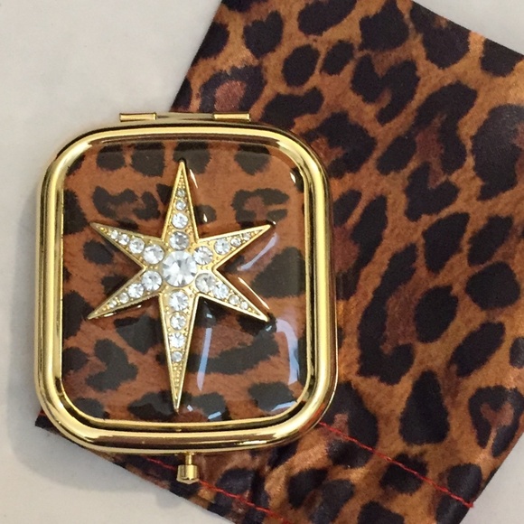 Avon | Accessories | Avon Leopard Print Compact With Carrying Pouch ...